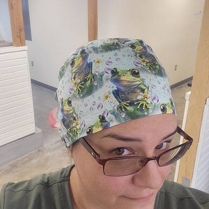 Face-lift Markings Scrub Cap, Plastic Surgeon Hat, Cosmetic Surgery ...