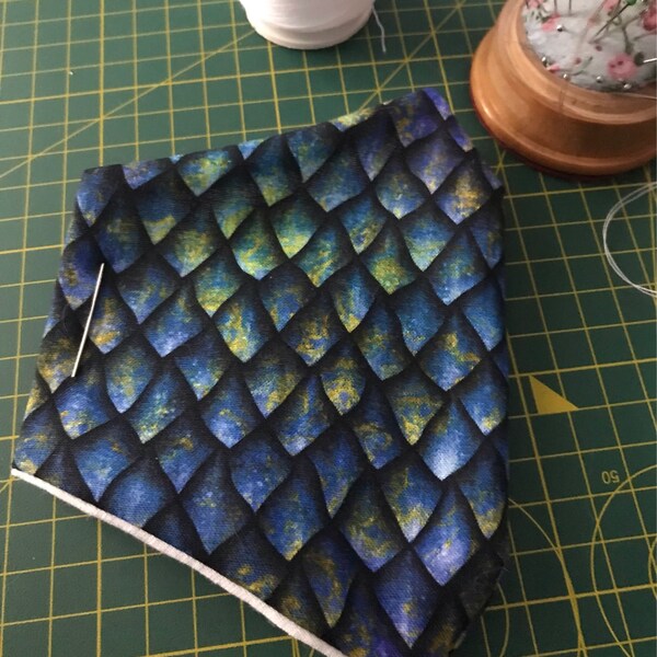100% Cotton Digital Fabric Dragon Scales Fantasy Fairytale Mythical ...