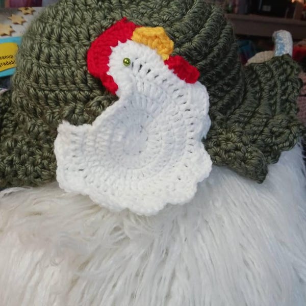 Crochet Chicken Coaster Pattern | Fun & Easy Farmhouse Decor PDF ...
