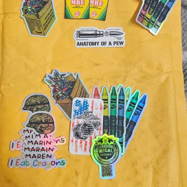 Marine Corps Enlisted Ranks Dress Vinyl Stickers, USMC Stickers ...