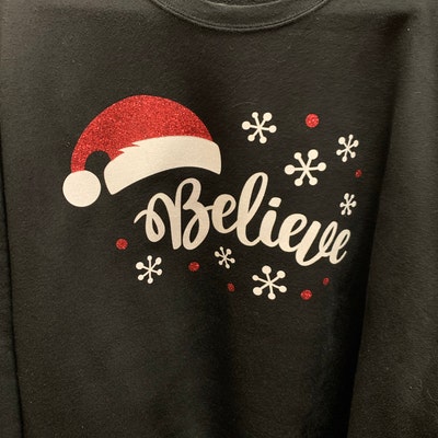 Christmas Svg, Believe Svg, Santa Hat Svg Dxf Eps Png, Christmas Cut ...