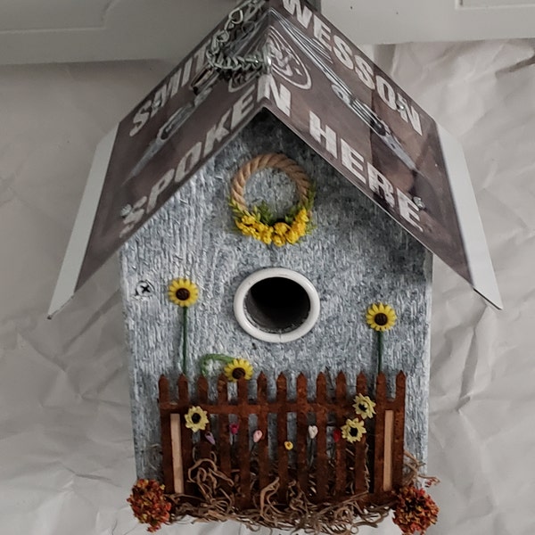 Cedar Shake Roof Alpine Meadows Green Song Birdhouse Easy Clean Out ...