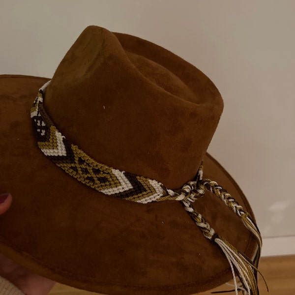 Handmade Beaded Hat Band - Etsy