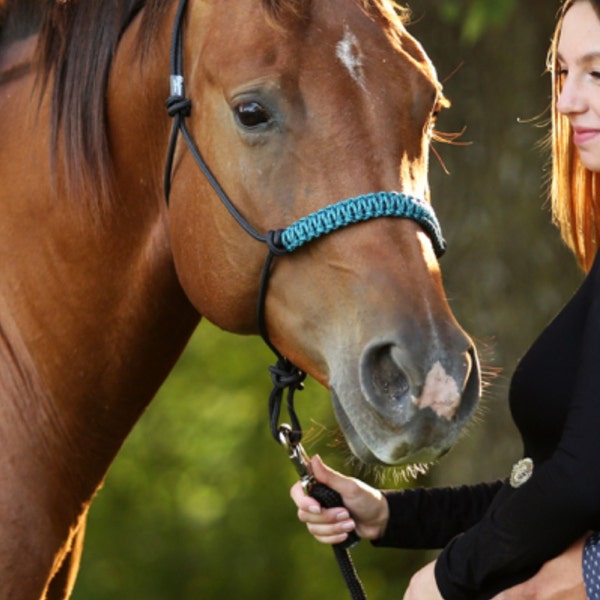 Custom Soft or Stiff Yacht Rope Halters With Paracording - Etsy