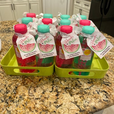 EDITABLE Watermelon Favor Gift Tag One in a Melon Tags First Girl ...