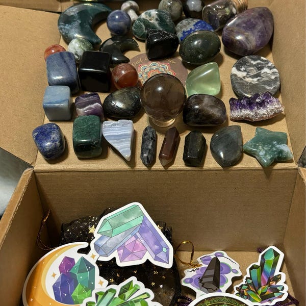 Crystal Stone Mystery Boxes, Spheres, Towers, Palm Stones, Crystal ...