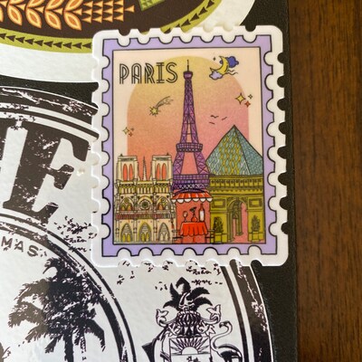 PARIS Sticker, Paris France Sticker, Paris Skyline Vinyl Sticker ...