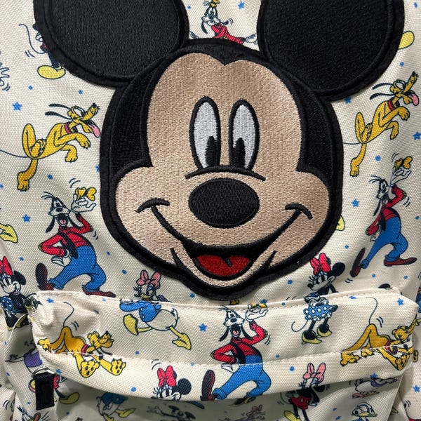 Classic Checkerboard Mickey Mouse Printed Backpack Classic Checkerboard ...