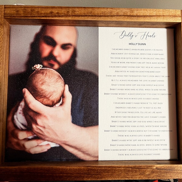 Our First Dance - Custom Handmade Framed First Dance Print on Canvas ...