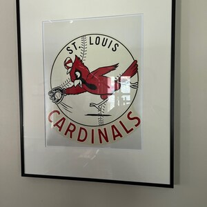Vintage St Louis Cardinals Poster Print, Baseball Poster, Original Art ...