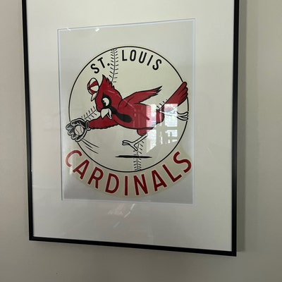 Vintage St Louis Cardinals Poster Print, Baseball Poster, Original Art ...