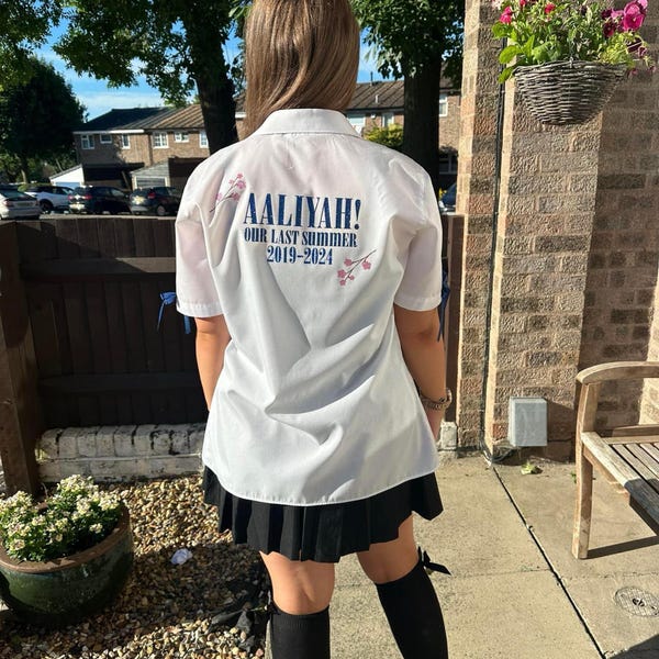 School Leavers Shirt , Butterfly & Hearts , Many Colours Available ...