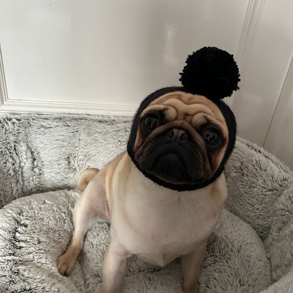 Crochet Dog Balaclava Bobble Hat - Etsy