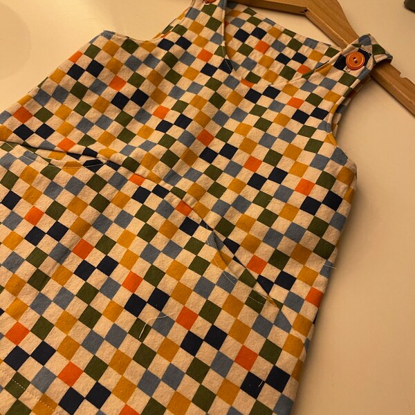 Easy Girl Pattern A Line Overall Jumper Dress PDF Sewing Pattern for ...