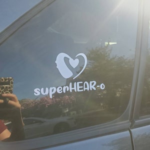 Cochlear Implant Decal Sticker, Hearing Aids, Baha, Kanso, ASL With ...