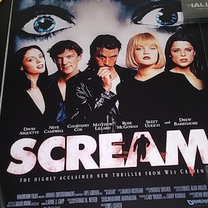 Scream 1996 Movie Poster A2 Size Custom Artwork Tatum | Etsy
