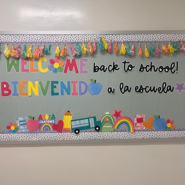 Modern School Style Classroom Decor Trendy School-themed Classroom ...