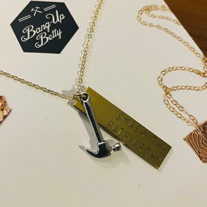 Nope Middle Finger Necklace - Etsy