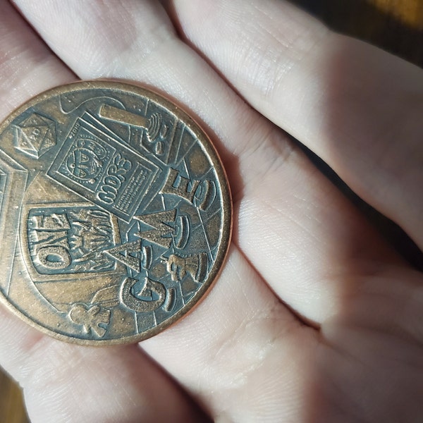 One More Game / Go to Bed Decision Maker Coin - Etsy