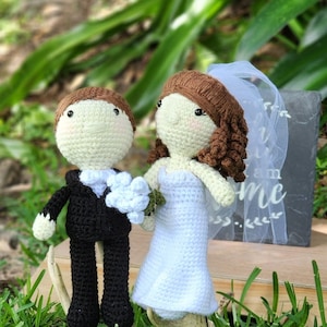 Bride and Groom Crochet Pattern, Crochet Wedding Pattern, Amigurumi ...