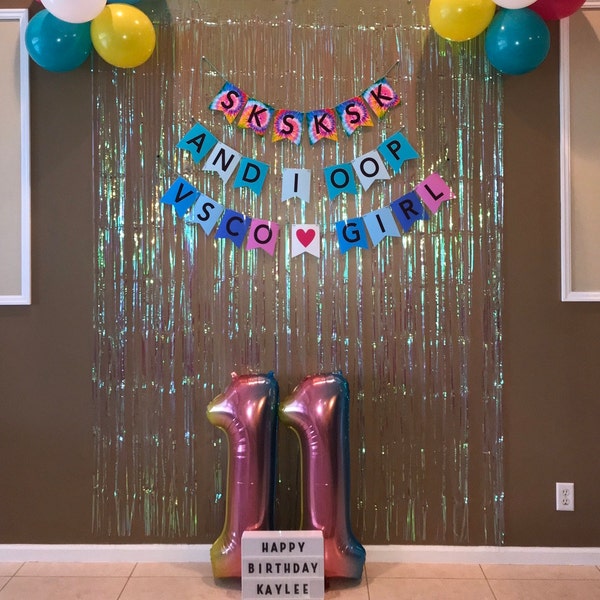 VSCO Banners set of 3. VSCO Party. and I Oop. Sksksk. VSCO Girl ...