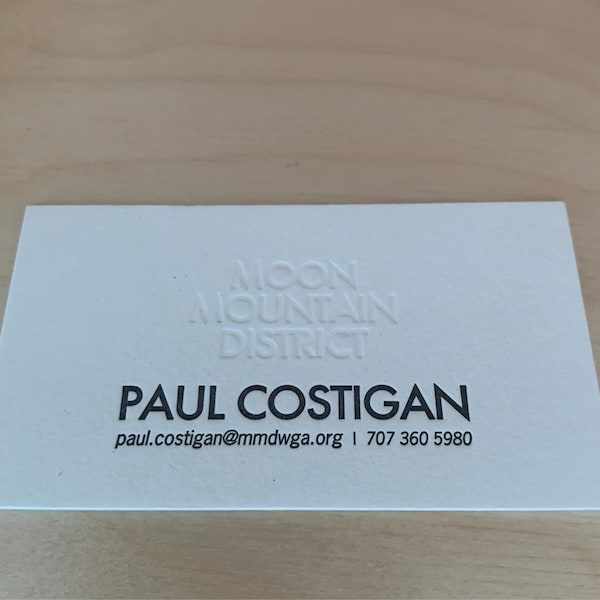 The Kennedy Custom Letterpress Printed Calling Cards - Etsy