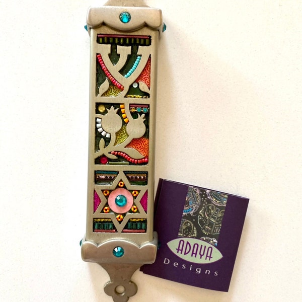 Round Multi Color Swarovski Crystal Pin, Big Unique Round Pin With ...