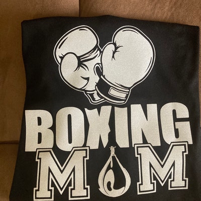 Boxing Mom Family Logo Player School Team Game Sports Tournament Ball ...