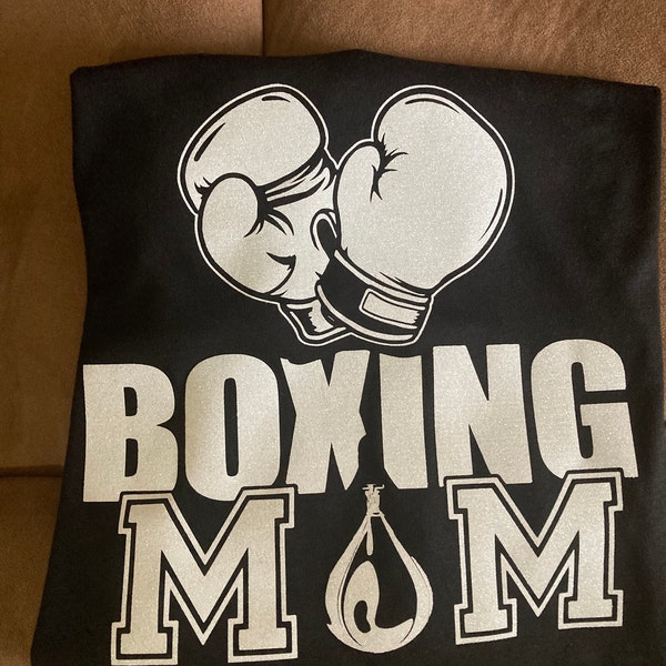 Boxing Mom Family Logo Player School Team Game Sports Tournament Ball ...
