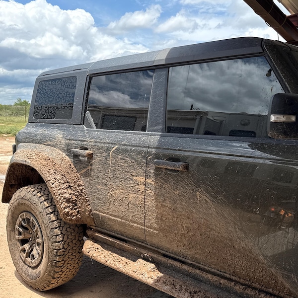 Leopard Cheetah Print Rear Window Decals Fit Ford Bronco 6g Hardtop ...