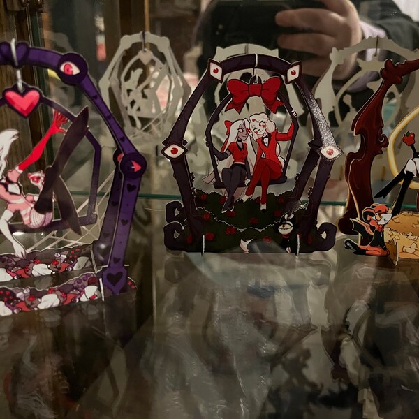 Charlie & Vaggie - Hazbin Hotel Paper Craft Standee - Etsy