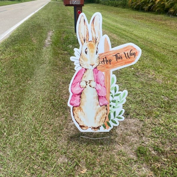Peter Rabbit Easter Decor, Peter Rabbit Hop This Way, Peter Rabbit Baby ...