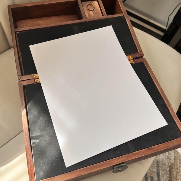 MANUFACTURER SECONDS!!! 12" Wooden Writing Lap Box Antique Reproduction ...