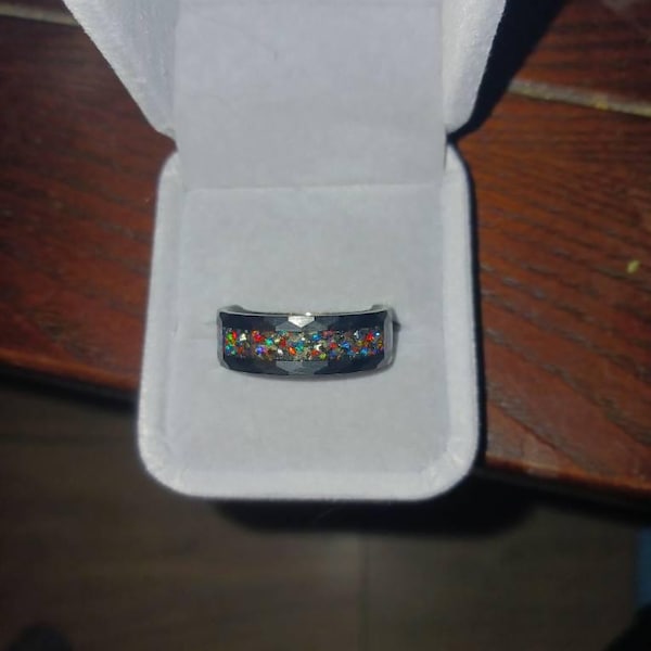 Orion Star Wedding Ring Set, Blue Nebula Sapphire Engagement Rings, His ...