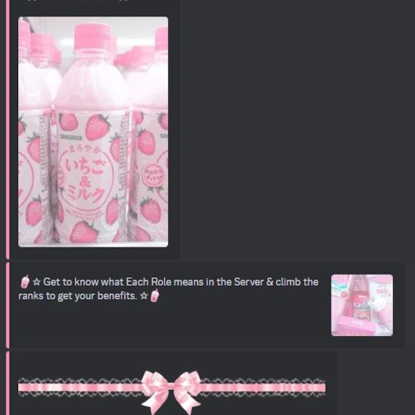 PINK Ribbon HEADERS / DIVIDERS | Made for Discord, Twitch, Tumblr ...