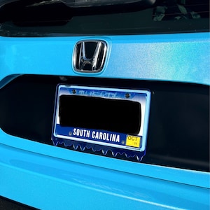 Flame License Plate Frame - Etsy