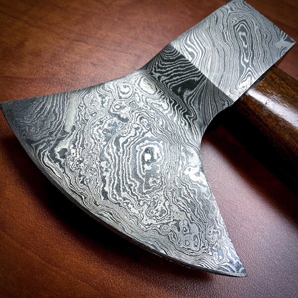Handmade Tomahawk Damascus Steel Axe , Hatchet Axe With Rose Wood - Etsy