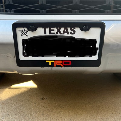 TRD Pro 3D Emblem Badge on Stainless Steel License Plate Frame - Etsy