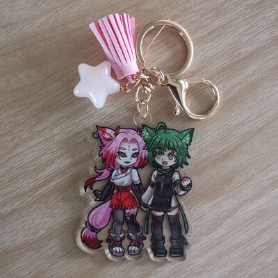 CUSTOM Anime Keychain Commissions - Etsy