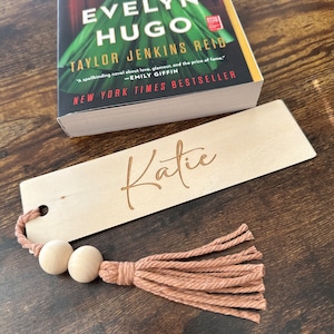 PERSONALIZED Wooden Bookmarks With Tassel - Etsy