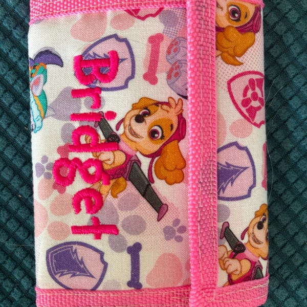 Personalized Girls Wallet, Girls First Wallet, Girls Wallet With Coin ...