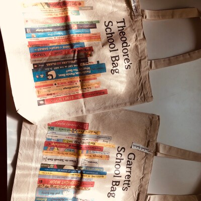 Cool Kids Library Tote Homeschool Gift Idea Canvas Children Birthday ...