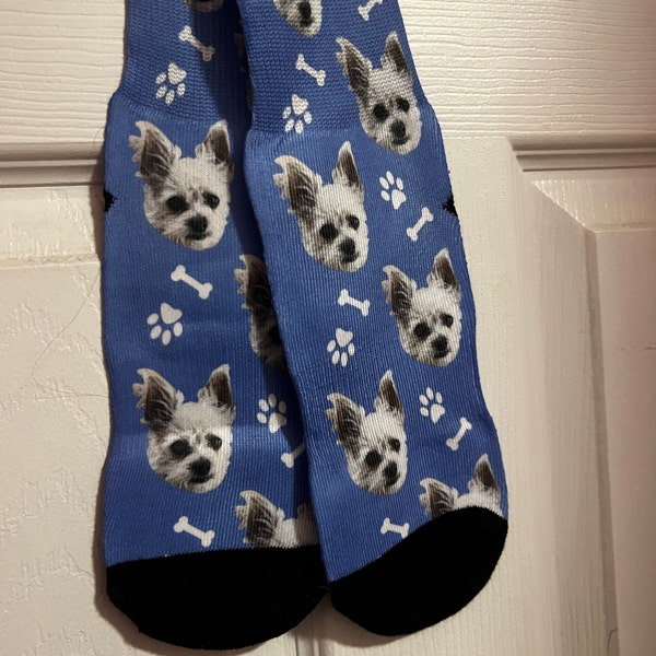 Custom Pet Socks, Dog Socks, Pup Socks, Dog Lover Gift, Cat Socks ...