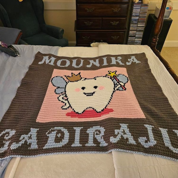 The Tooth Fairy Crochet Graph Pattern, C2C Graphgan PDF, Whimsical ...