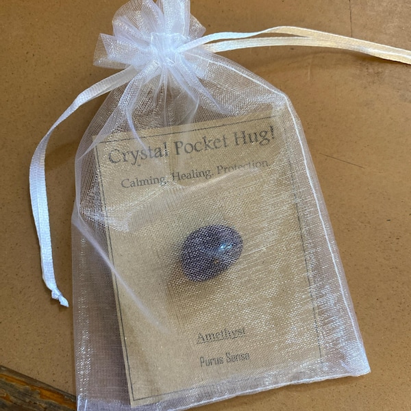 Crystal Pocket Hug. Pocket Crystal. Crystal Gift. Small Meaningful Gift ...