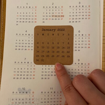 Mini Calendar Stickers for Planners and Journals 2023 2024 - Etsy