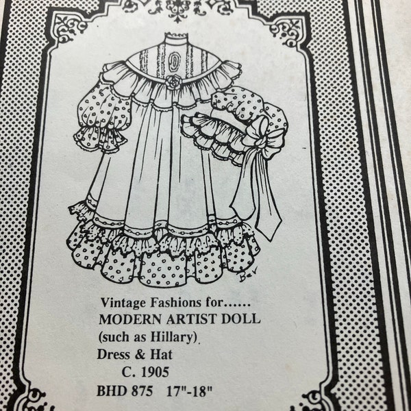 Vintage Baby Doll Clothes Sewing Patterns S M L 8 - 22” Mccalls 5347 ...