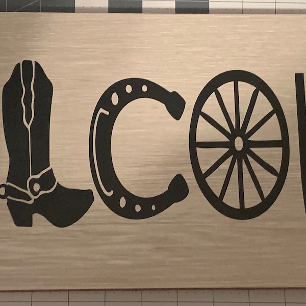 Welcome Western for Sign, Farmhouse Style, SVG File for Cutting ...