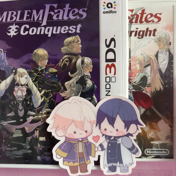 Chrobin Stickers, Fireemblem Stickers, Cute Robin and Chrom Stickers ...