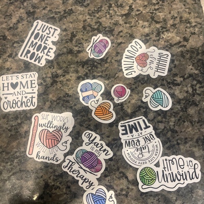 Crochet Stickerscrochet Sticker Packartsy Arthurshooked on - Etsy